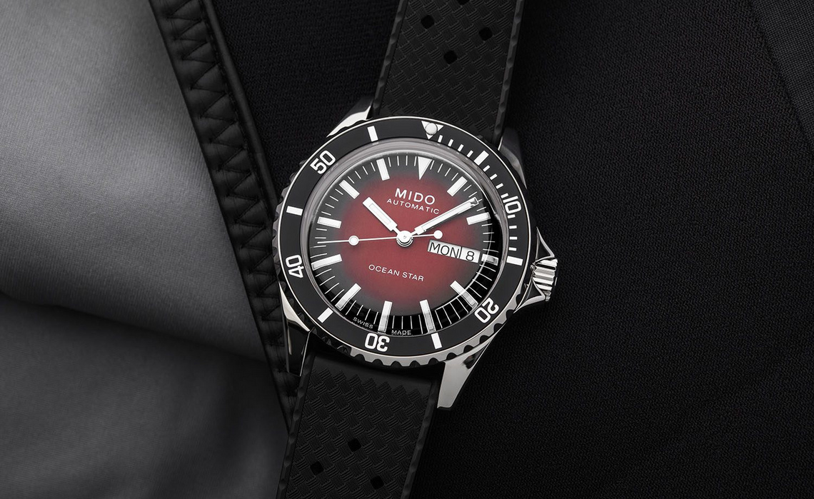 Dialed Up to Full: The Mido Ocean Star Tribute Gradient | Watchonista