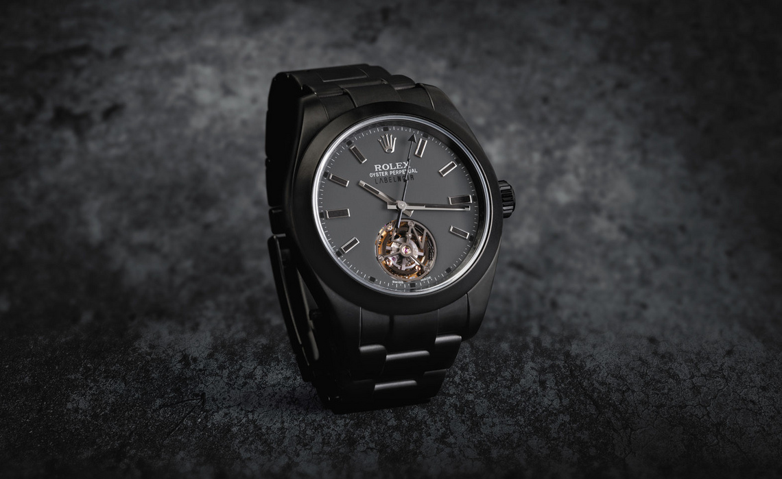 First Hands-On With Label Noir’s Polarizing Rolex Milgauss Tourbillon ...