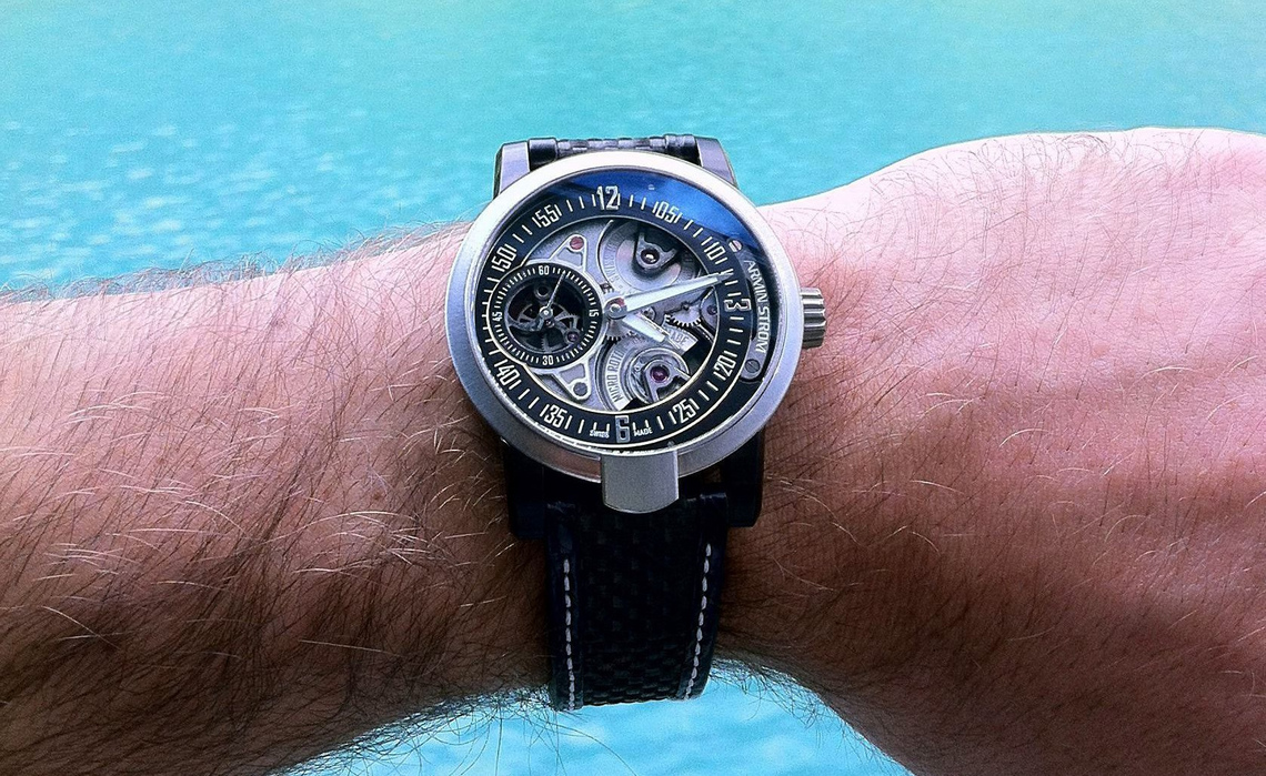 A racing mechanism on the wrist, by Armin Strom | Watchonista