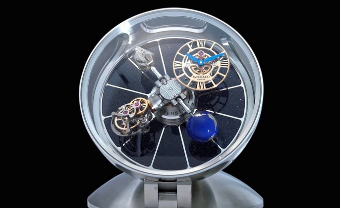 Jacob & Co. Astronomia Table Clock Stainless Steel | Jacob & Co.