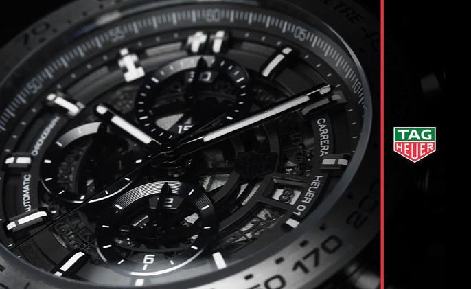TAG Heuer Carrera Calibre HEUER 01 Chronograph Grey Phantom Titanium ...