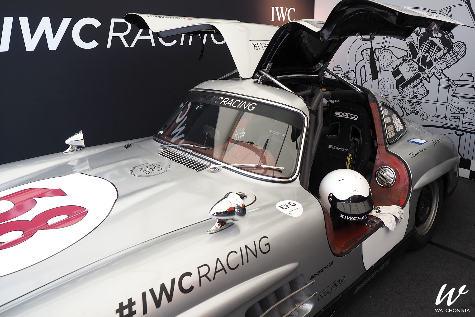 Face-to-face with the IWC Racing Team's iconic Mercedes 300 SL Gullwing ...