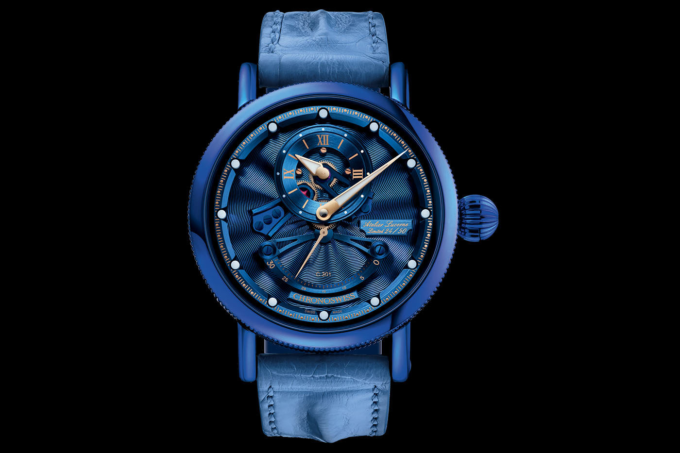 Into The Blue With The New Chronoswiss Open Gear ReSec | Watchonista
