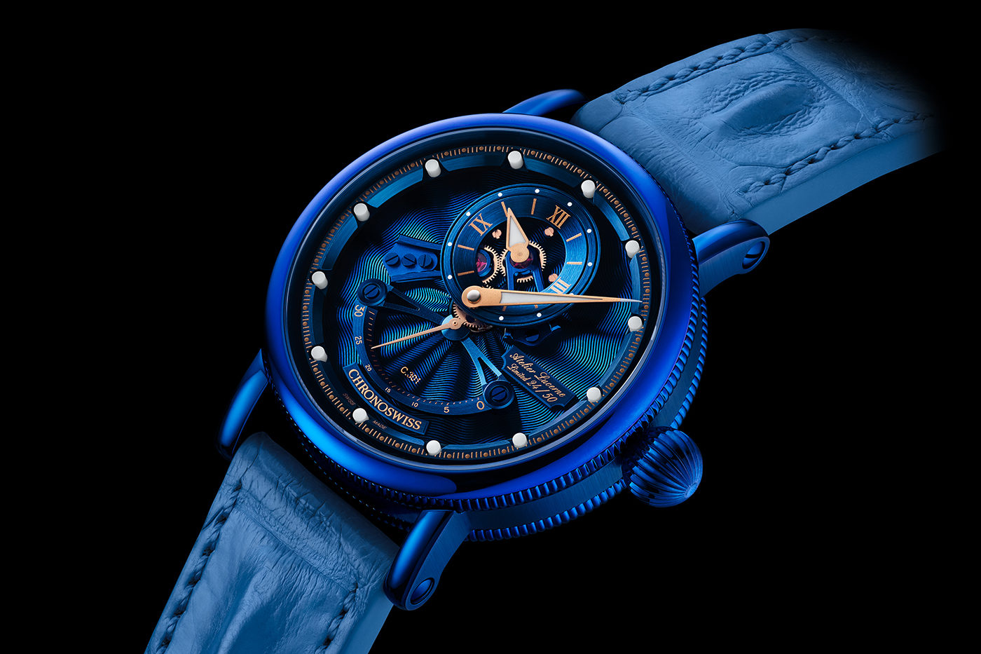 Into The Blue With The New Chronoswiss Open Gear ReSec | Watchonista