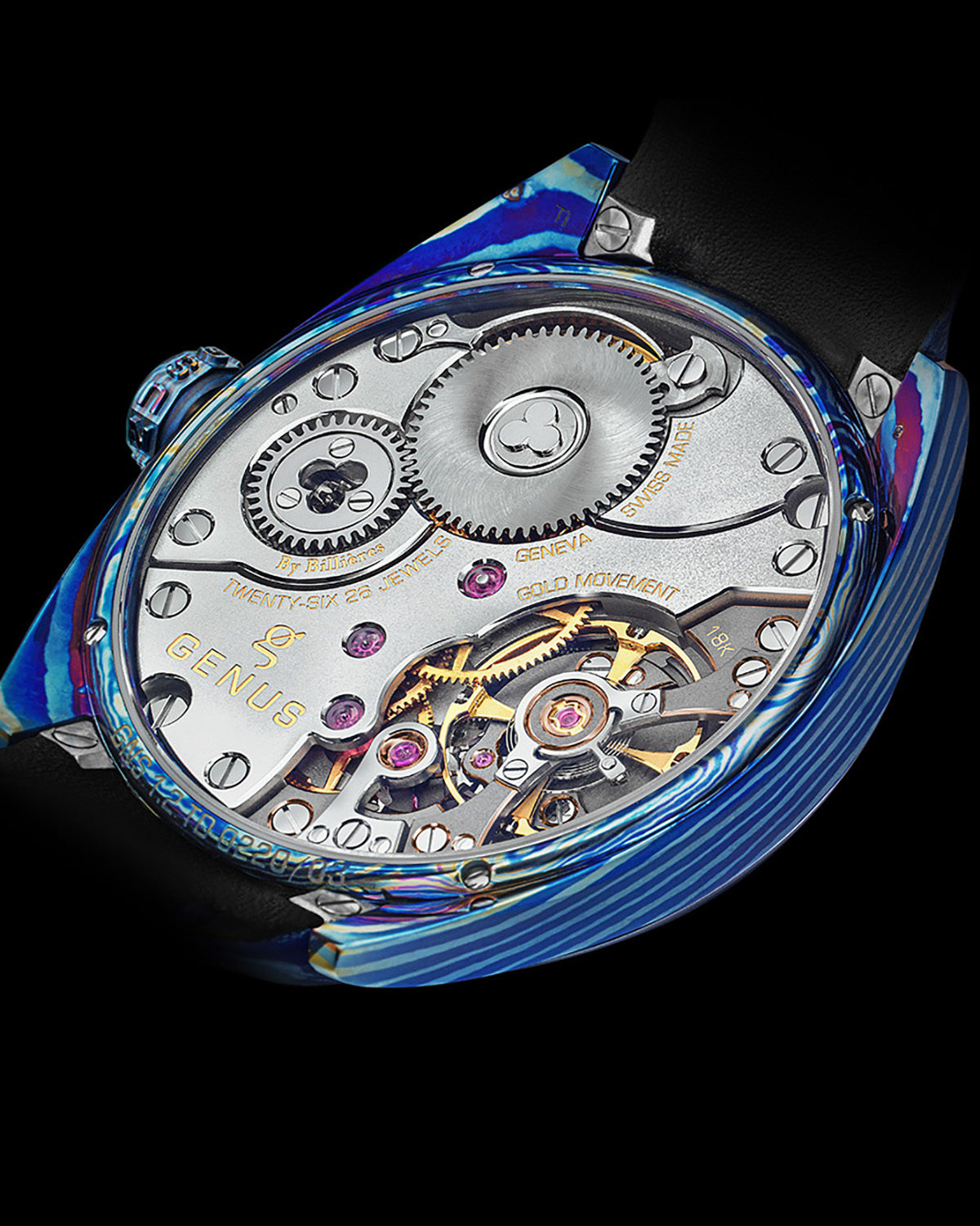 Genus Forges Ahead With A New Damascus Titanium Timepiece | Watchonista
