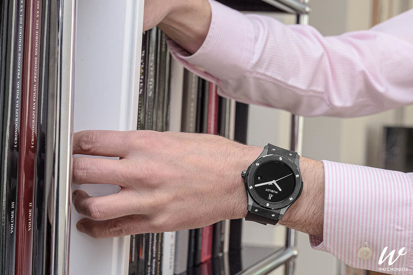 Unwinding With Watchonista: At Home With The Hublot MECA-10 Table Clock ...