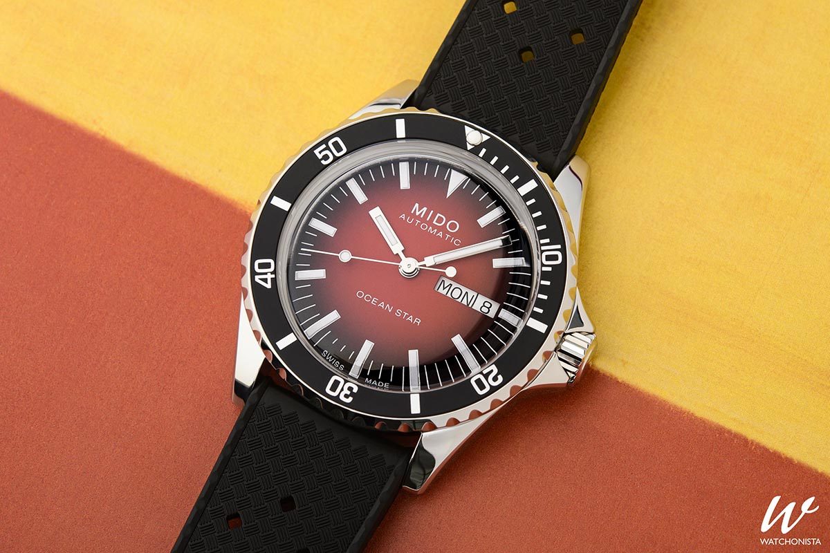 Dialed Up to Full: The Mido Ocean Star Tribute Gradient | Watchonista