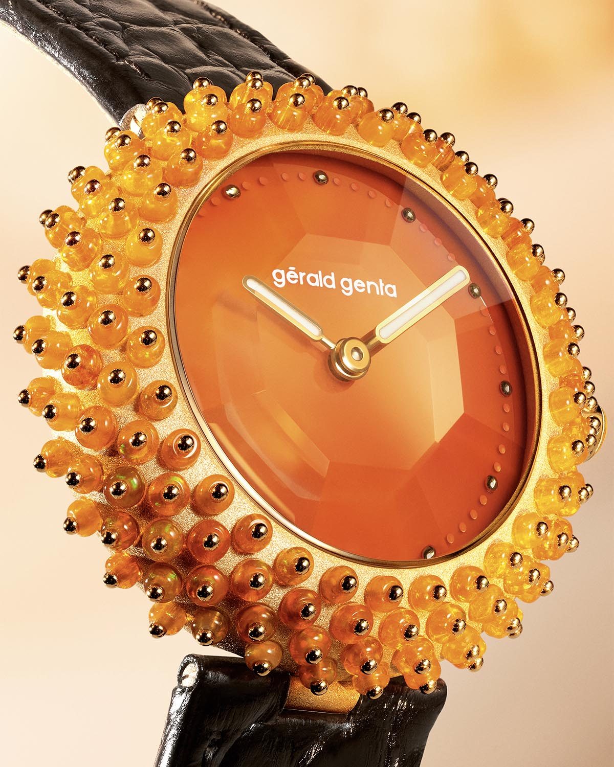 The New Gentissima Oursin Fire Opal from Gérald Genta Lights Up LVMH ...
