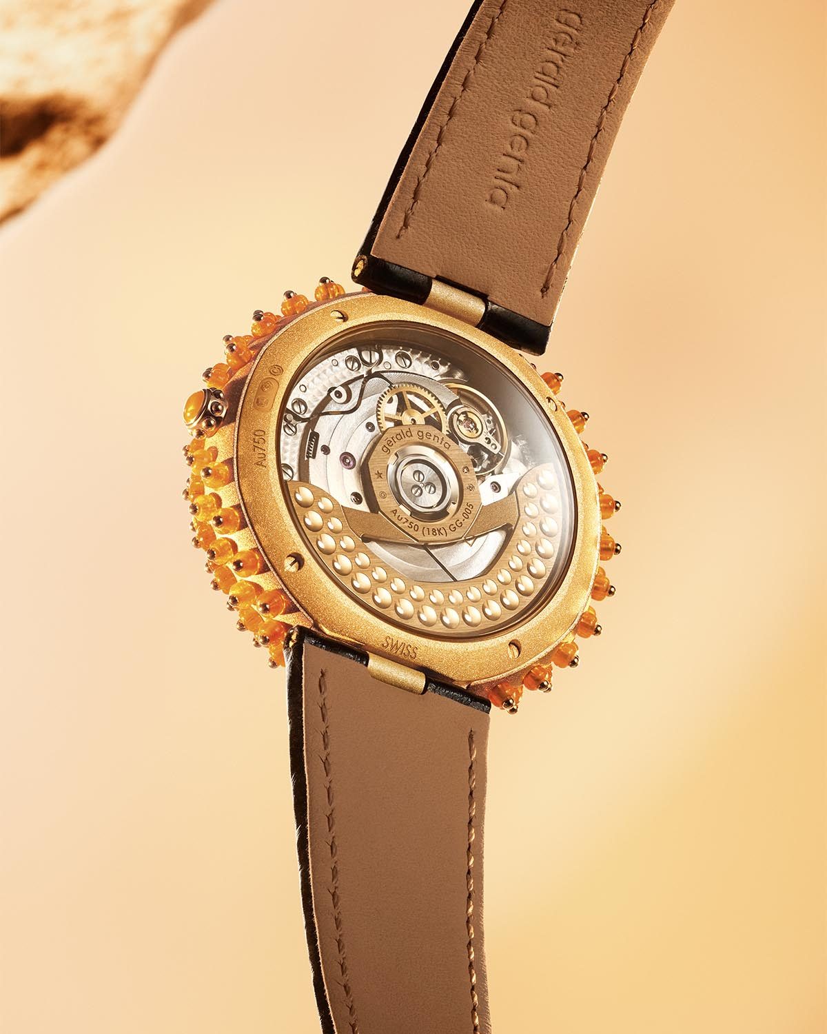 The New Gentissima Oursin Fire Opal from Gérald Genta Lights Up LVMH ...
