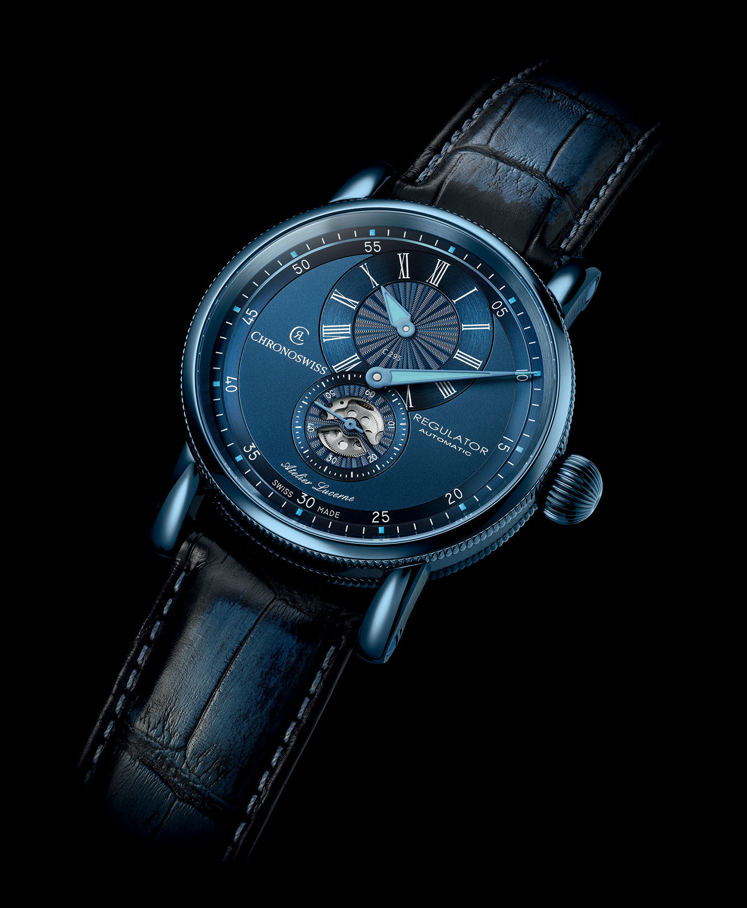 Chronoswiss Regulator Classic Blue Steel – Blue Dashboard Of Time ...