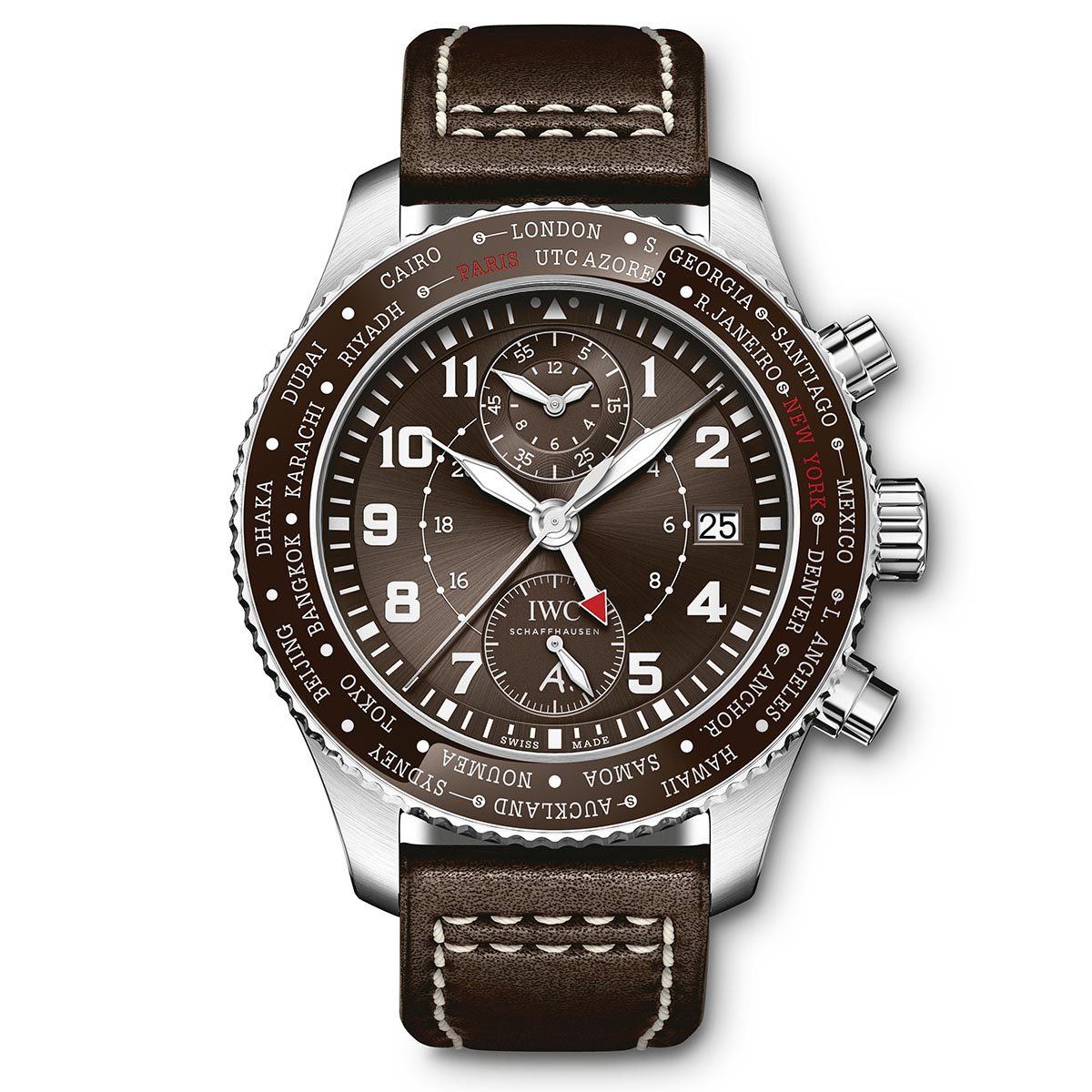 IWC Schaffhausen Pilot’s Watch Timezoner Chronograph Edition “80 Years ...