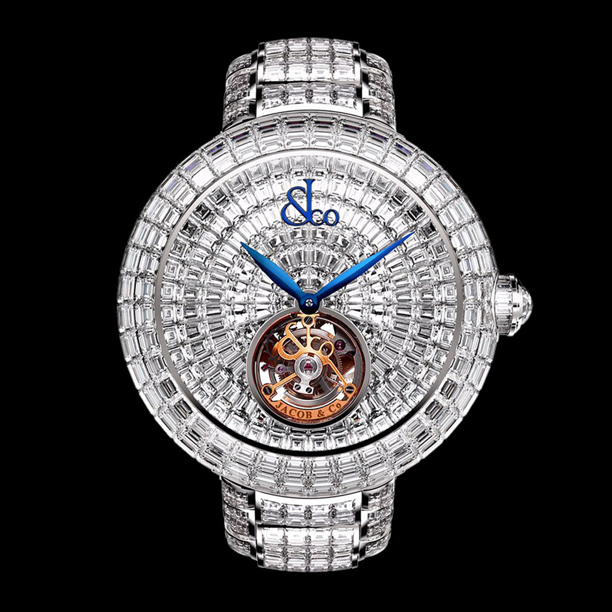 Jacob & Co. Brilliant Flying Tourbillon Baguette Bracelet | Jacob & Co.