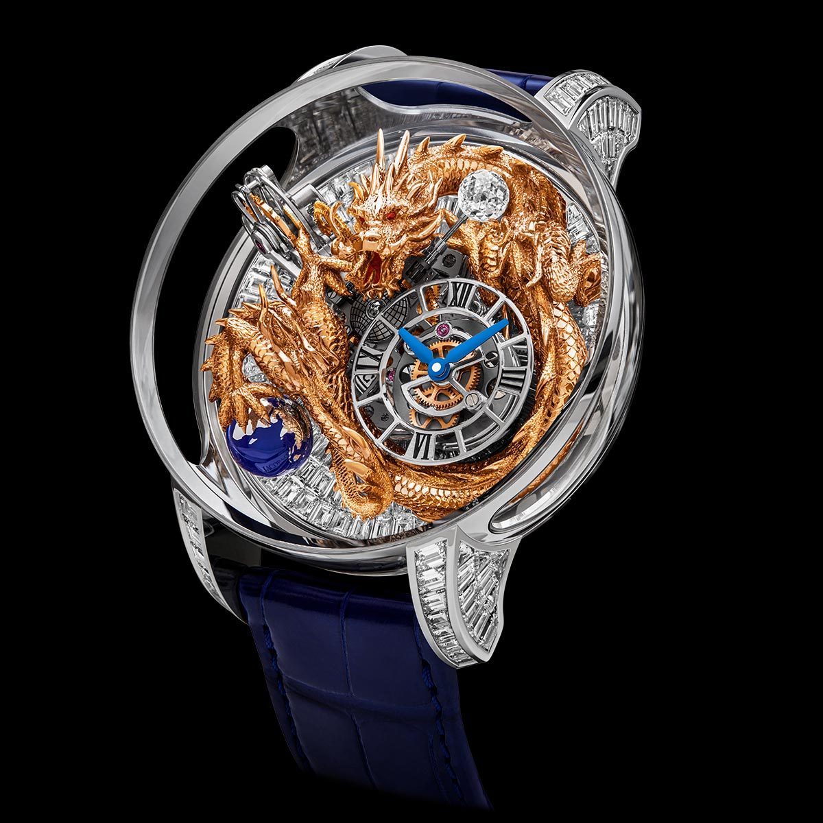 Jacob & Co. Astronomia Art Dragon White Gold Baguette | Jacob & Co.