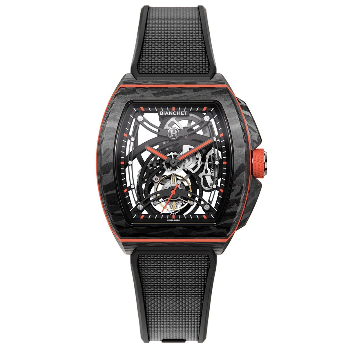 Bianchet Carbon Orange Tourbillon B1.618 Openwork | Watchonista
