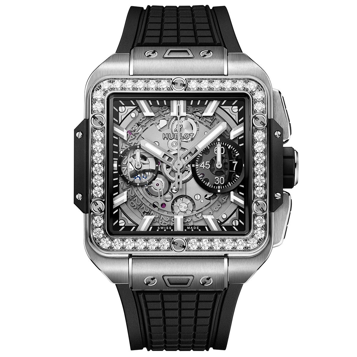 Hublot Square Bang Unico Titanium Diamonds | Watchonista