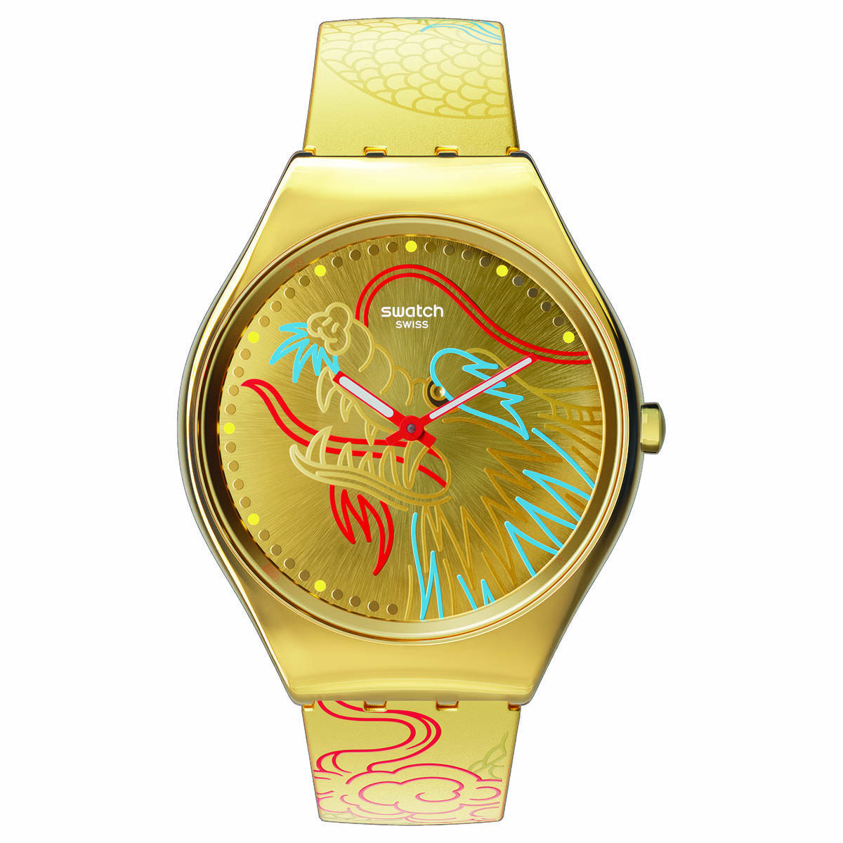 Swatch Dragon in Gold | Watchonista