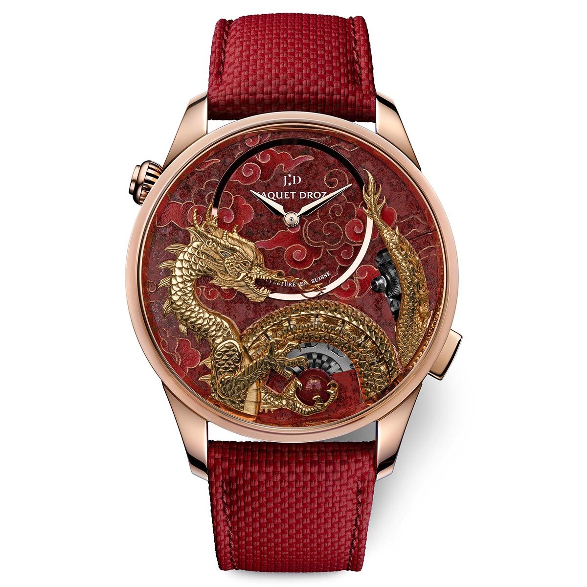 Jaquet Droz Imperial Dragon Automaton Red Gold – Cuprite | Watchonista