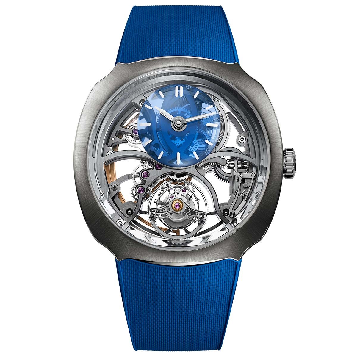 H. Moser & Cie. Streamliner Cylindrical Tourbillon Skeleton Alpine ...