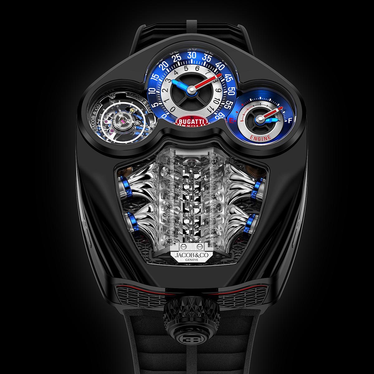 Jacob & Co. Bugatti Tourbillon Black Titanium | Jacob & Co.