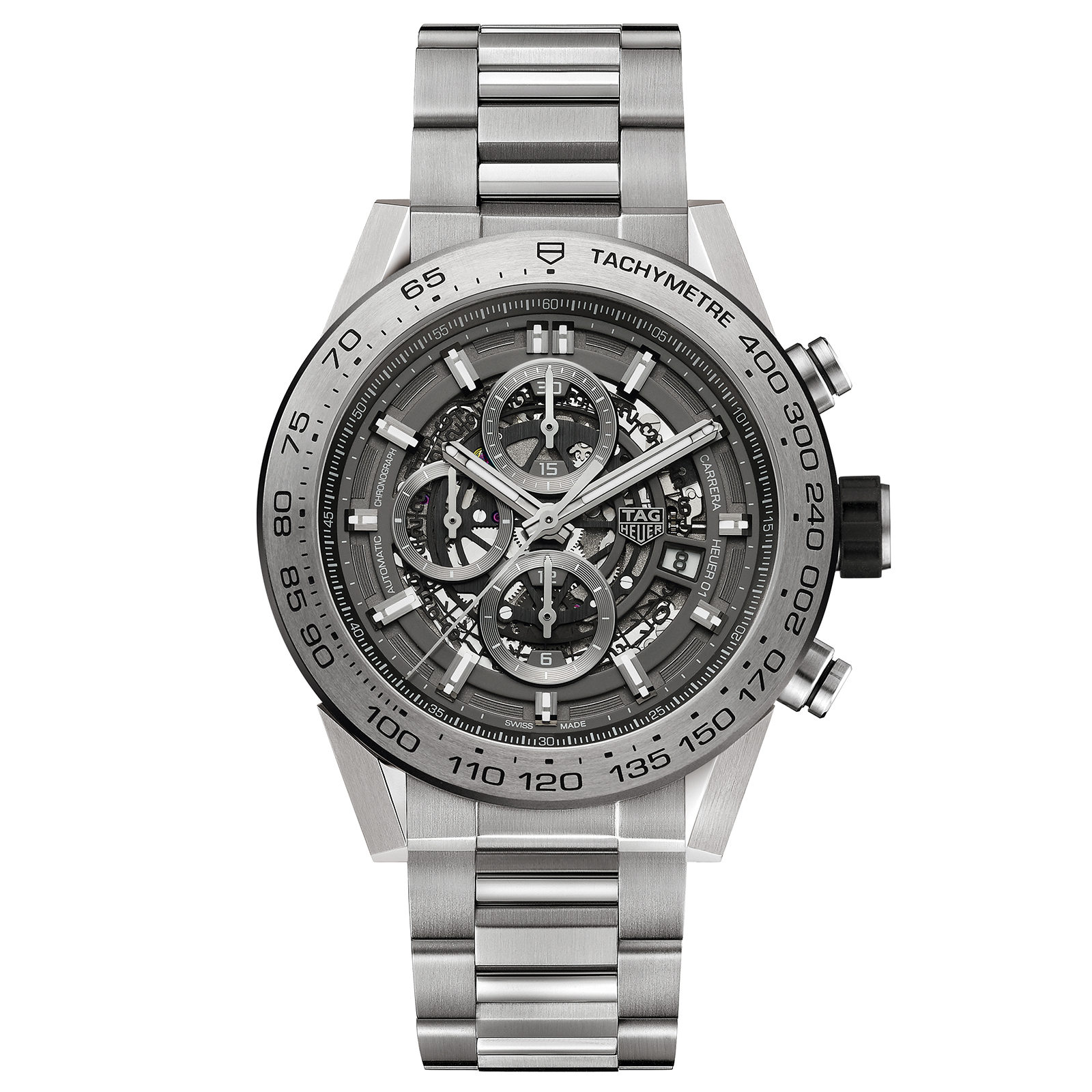 TAG Heuer Carrera Calibre HEUER 01 Chronograph Grey Phantom Titanium ...