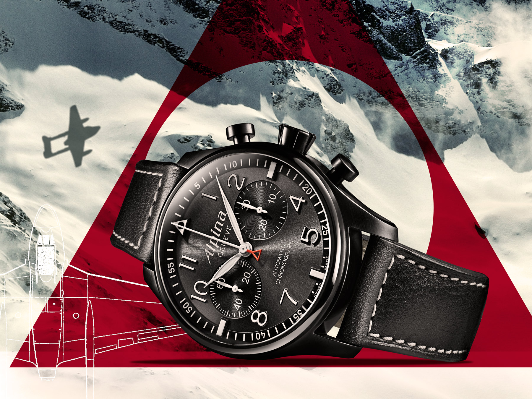 Pre-Baselworld 2014: Alpina Startimer Pilot Automatic Chronograph ...