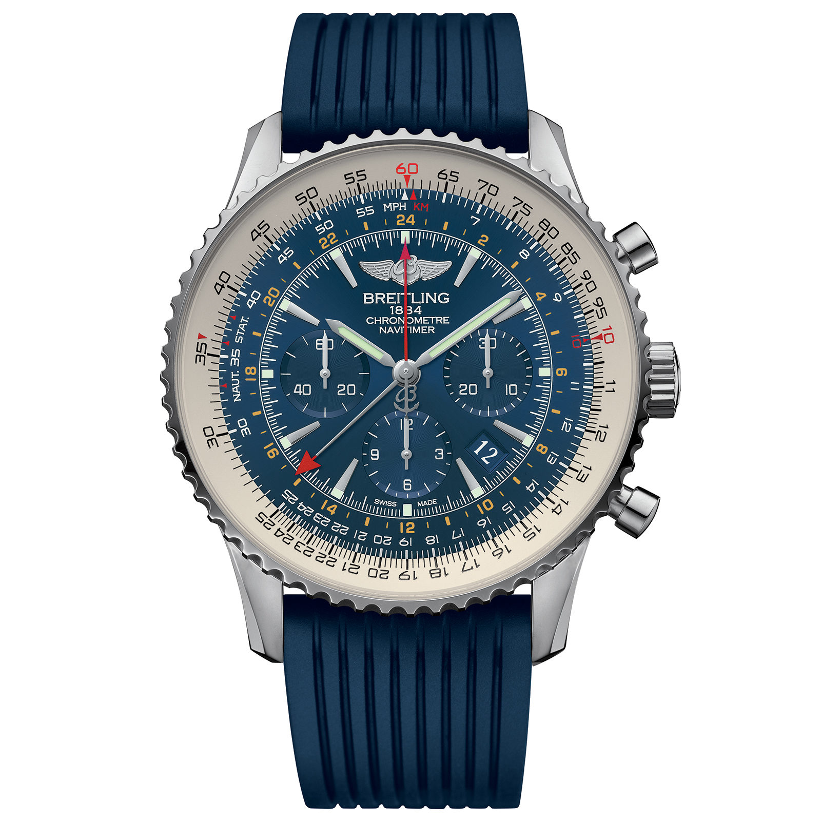 Navitimer GMT Aurora Blue | Watchonista