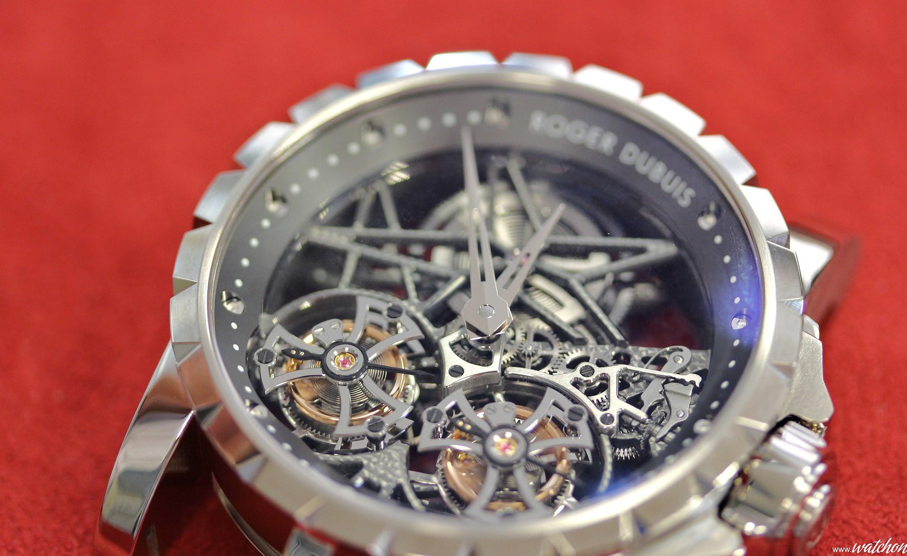Roger Dubuis Excalibur Skeleton Double Flying Tourbillon by Angus ...