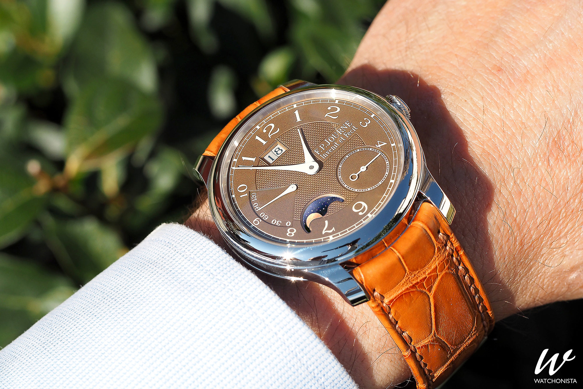 A philosophical deep dive into the F.P. Journe Octa Lune Havana dial ...