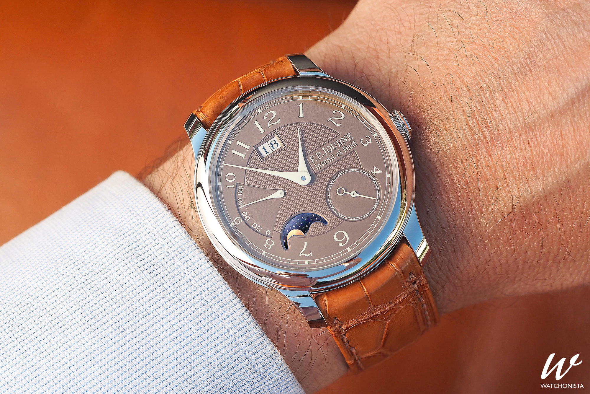 A philosophical deep dive into the F.P. Journe Octa Lune Havana dial ...