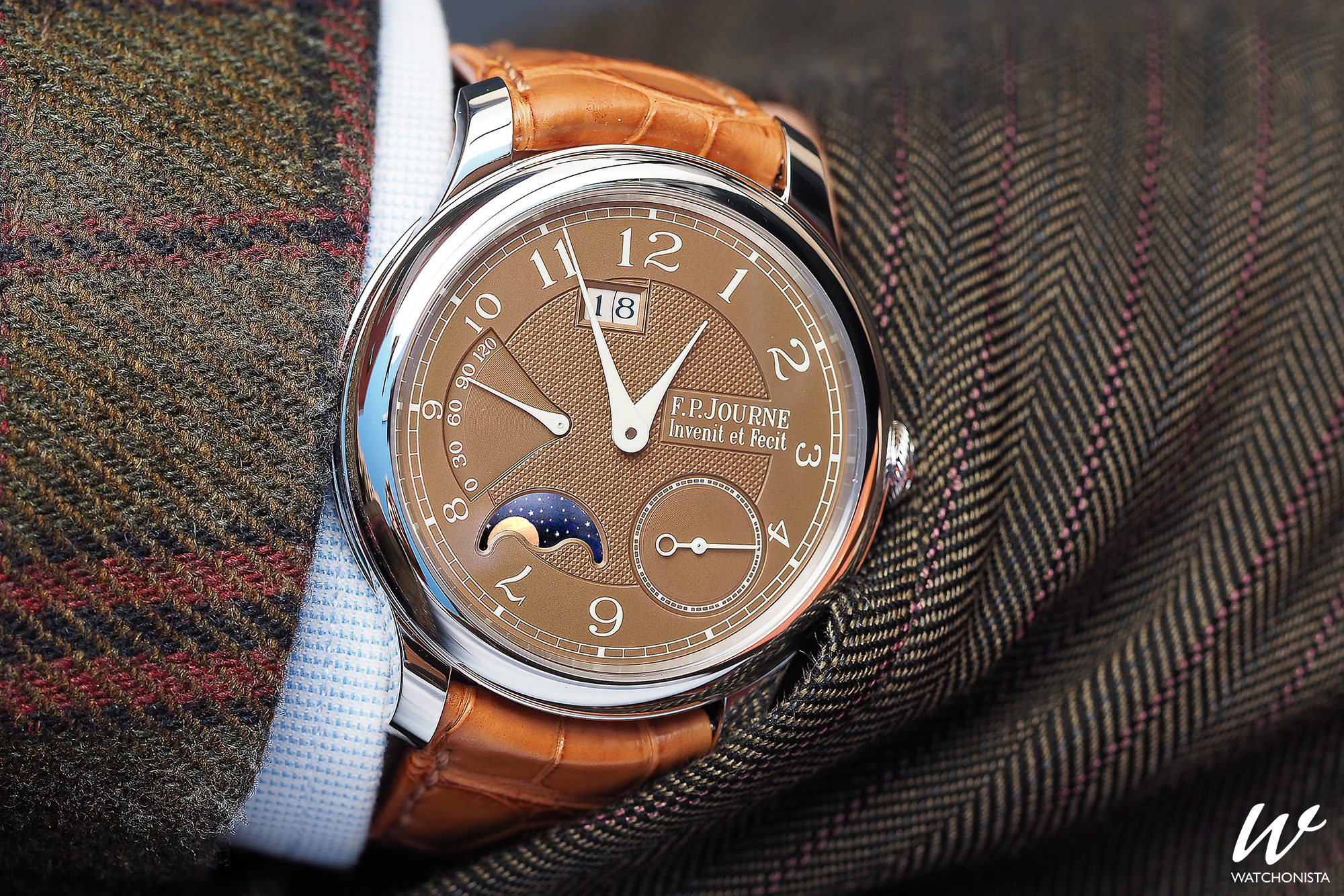 A philosophical deep dive into the F.P. Journe Octa Lune Havana dial ...