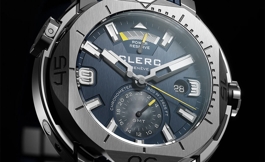 Baselworld 2015: CLERC Hydroscaph GMT Power-Reserve Chronometer - Built ...