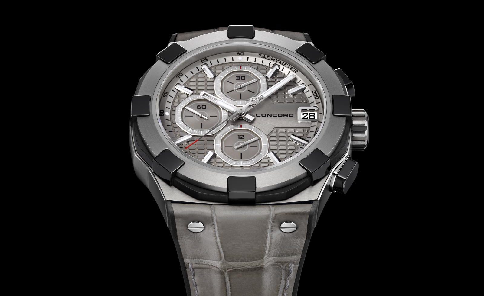 Concord C1 Chronograph Goes “AU-NATURALE” In Chic Matte Grey And ...