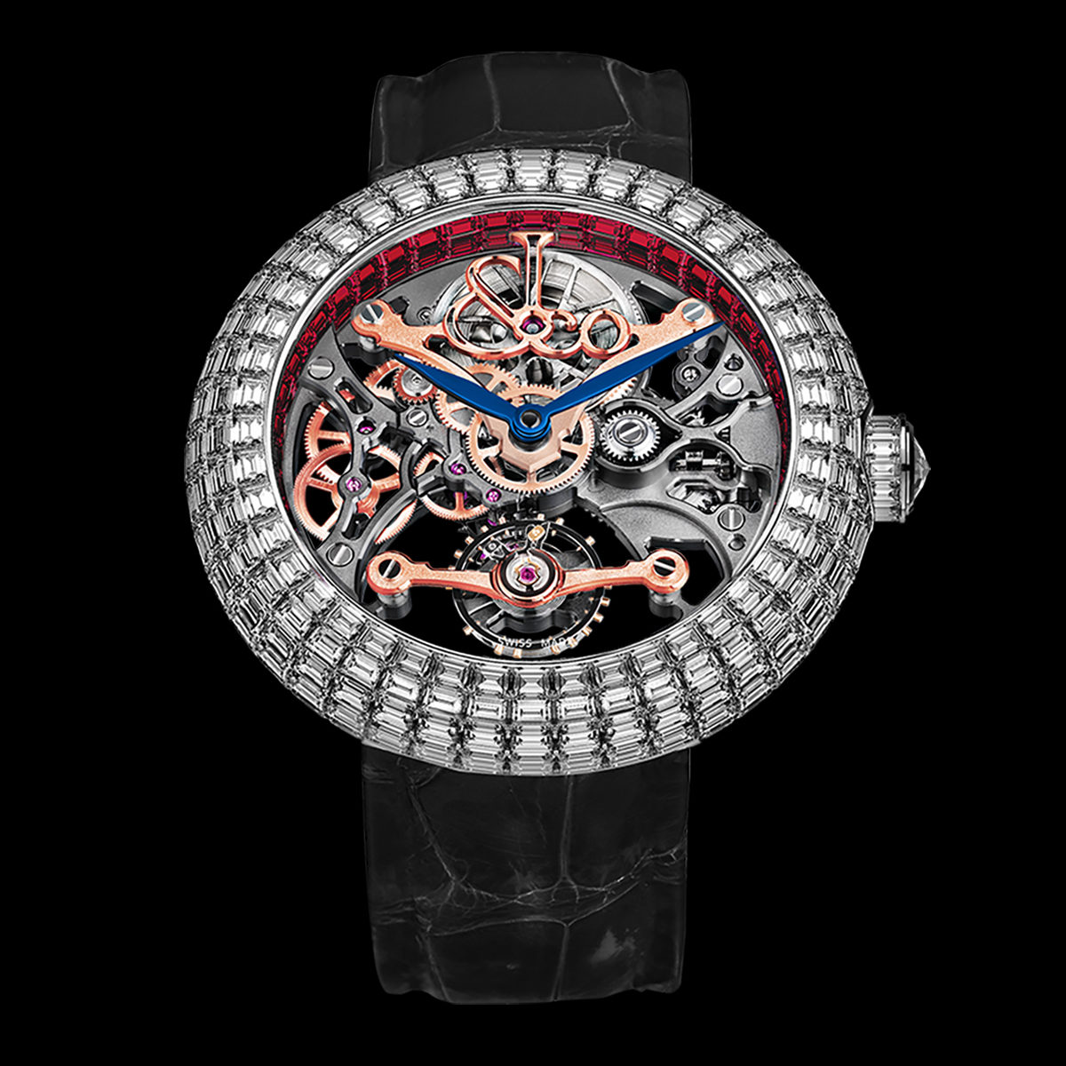 Jacob & Co. Brilliant Skeleton Full Baguette Partial Rubies | Jacob & Co.