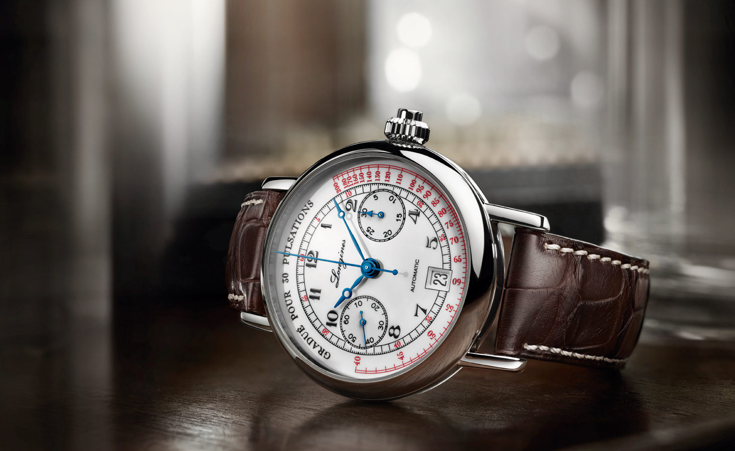 Baselworld 2015: The Longines Pulsometer Chronograph - a subtle blend ...