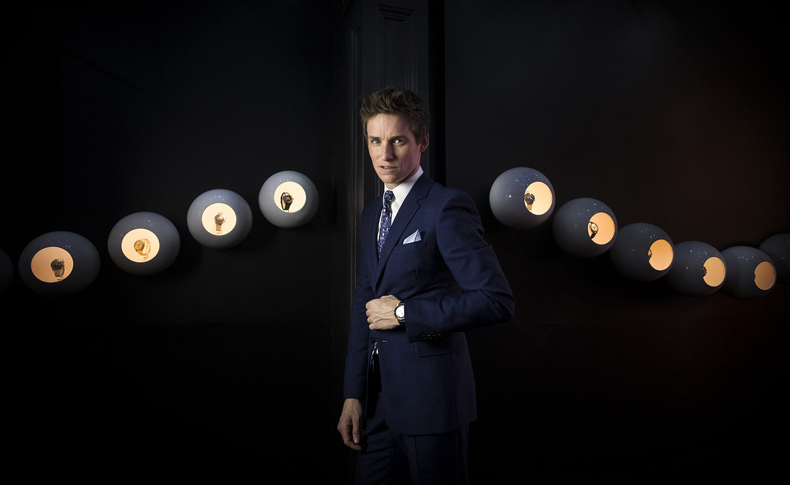 OMEGA ambassador Eddie Redmayne attends the opening night of OMEGA ...