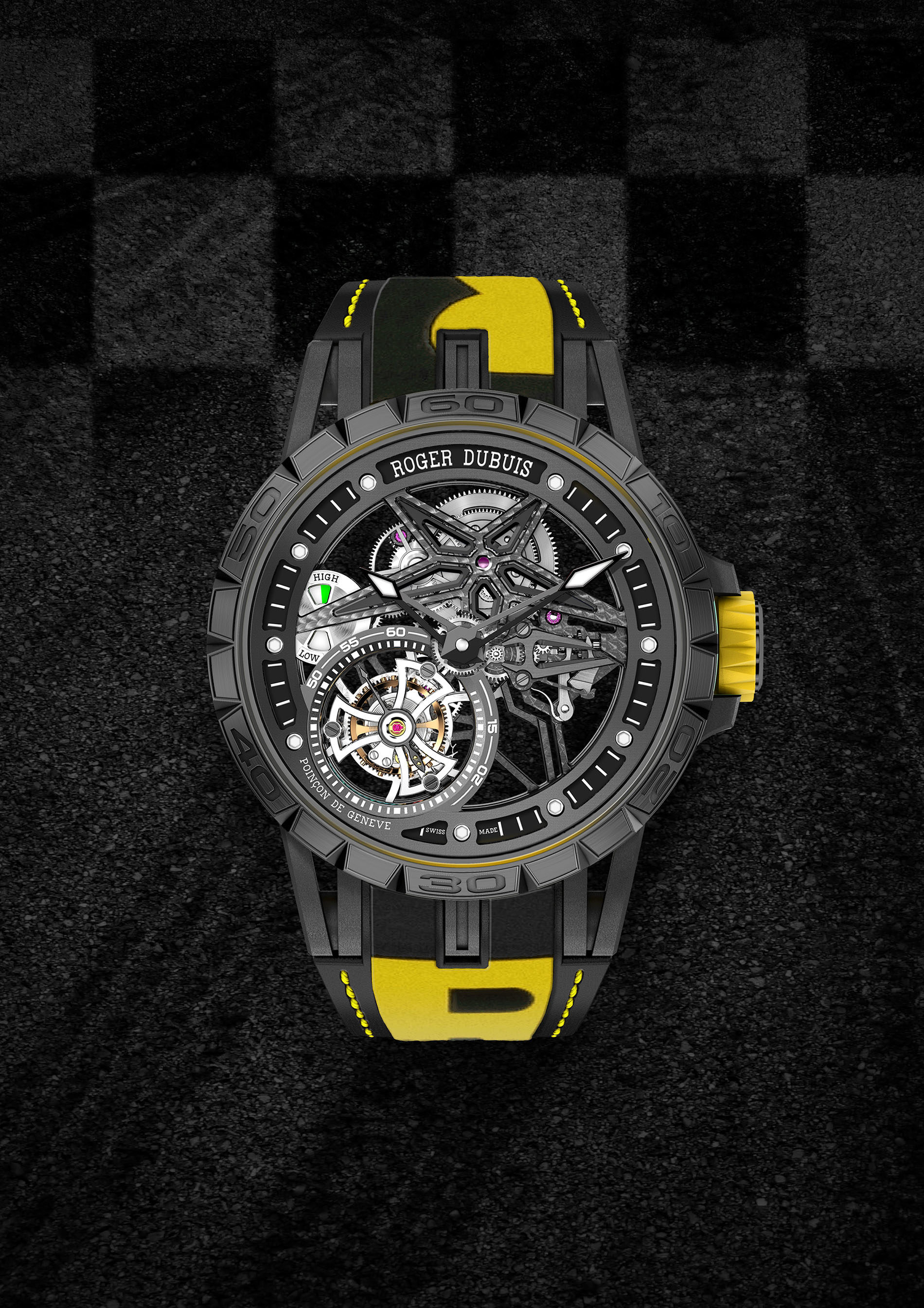 Roger Dubuis Excalibur Spider Pirelli Single Flying Tourbillon ...