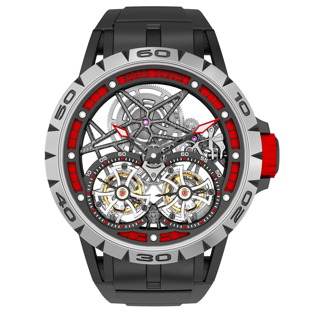 Excalibur Spider Skeleton Double Flying Tourbillon | Watchonista