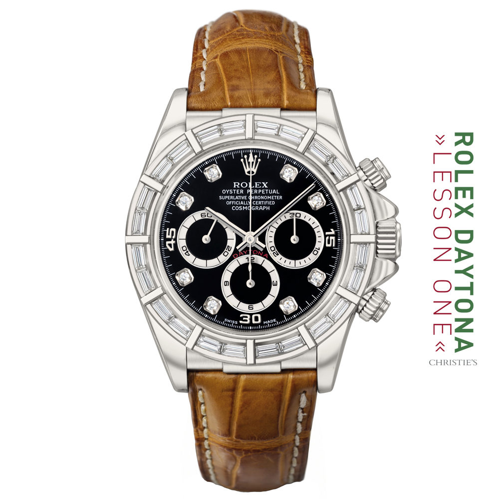 The 16589 18K WG 'Baguette-Set Oyster Perpetual Cosmograph' aka 'The ...